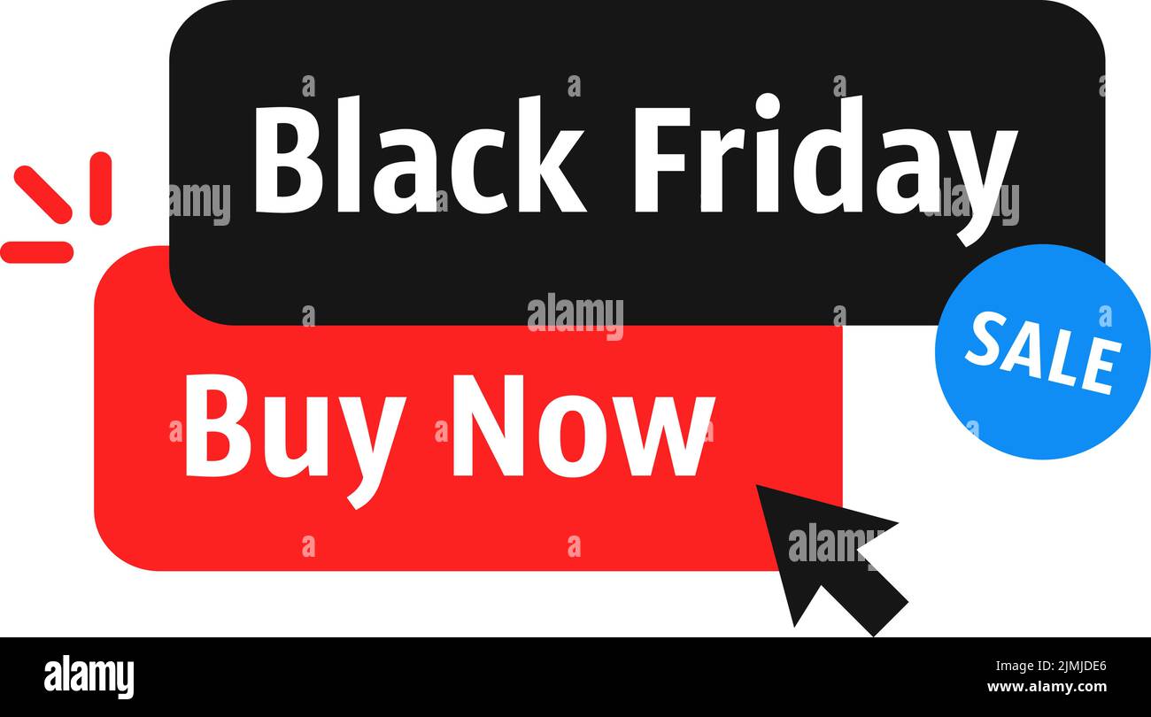 buy now on black friday sale Stock Vector Image & Art - Alamy