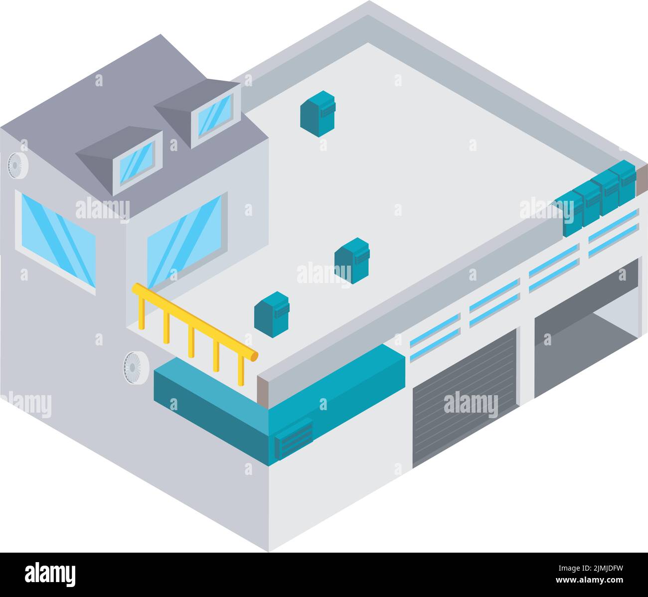isometric factory illustration Stock Vector Image & Art - Alamy