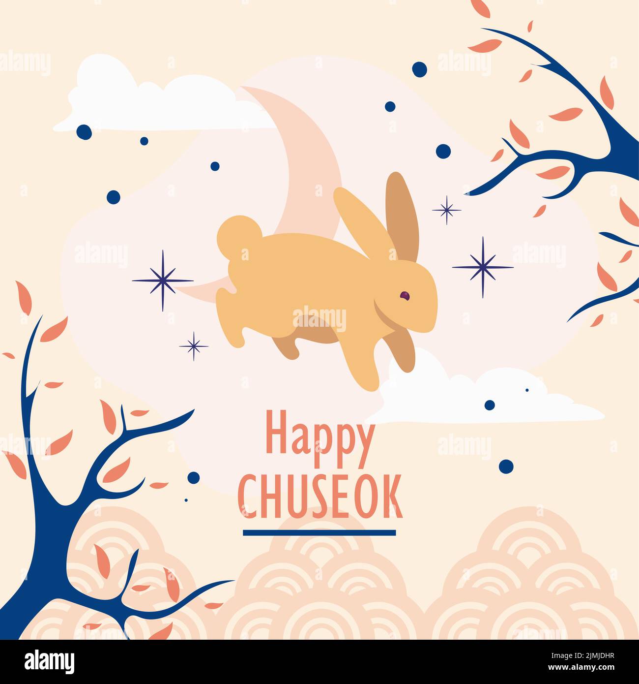 happy chuseok card Stock Vector Image & Art - Alamy