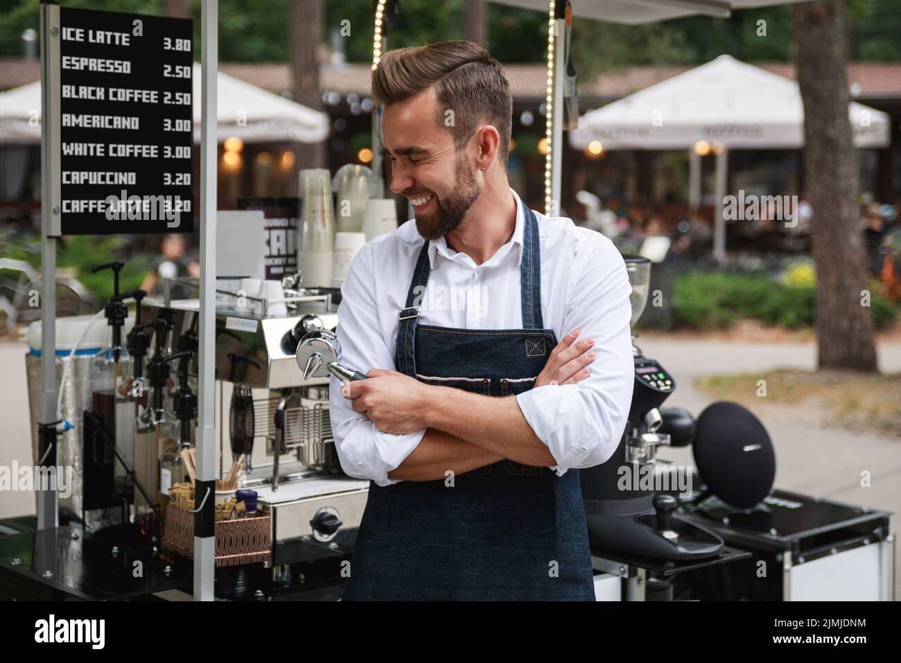 Trendy guy in coffee shop hi-res stock photography and images - Alamy