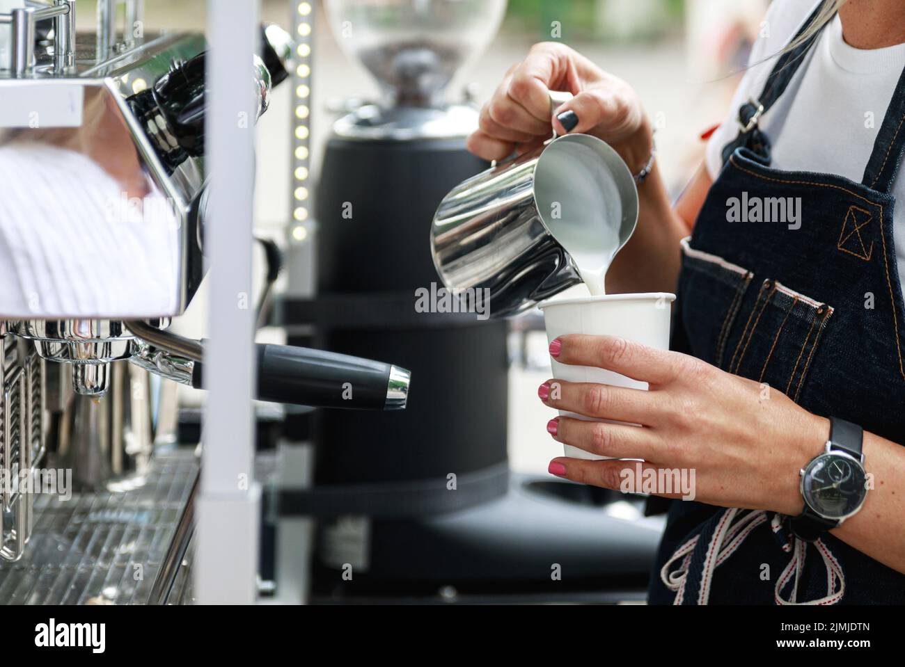 Coffee workplace barista hi-res stock photography and images - Alamy