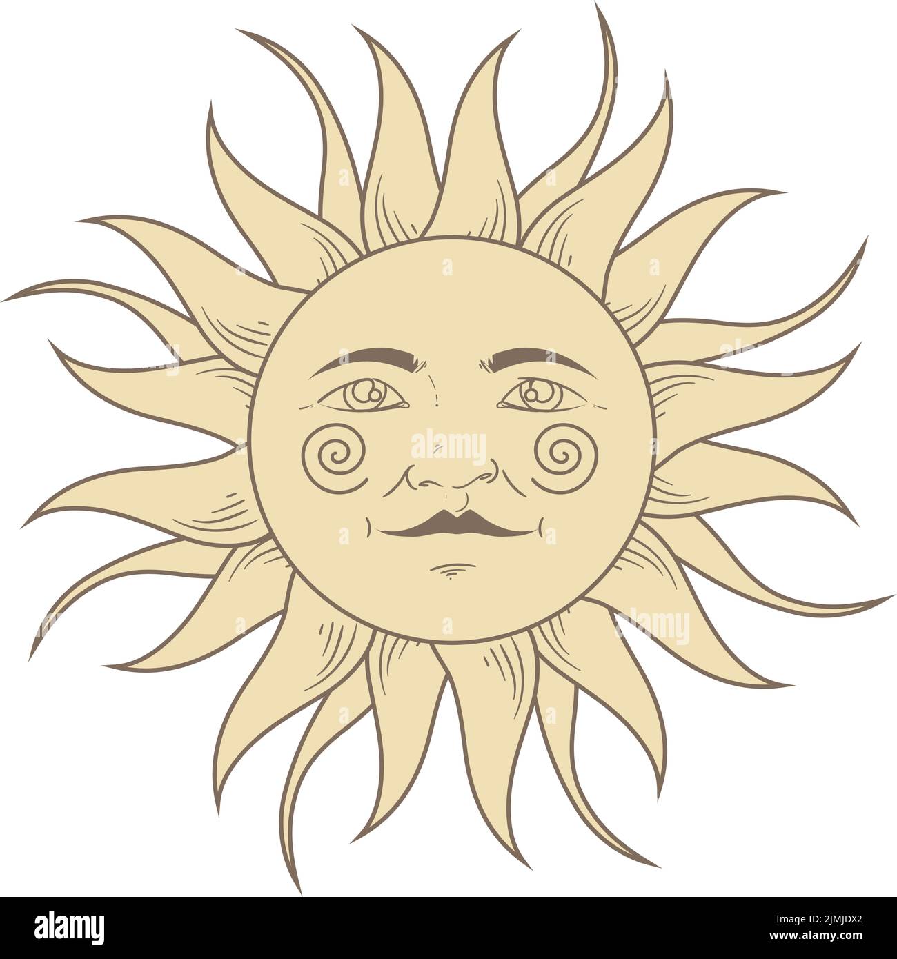 tarot sun design Stock Vector Image & Art - Alamy