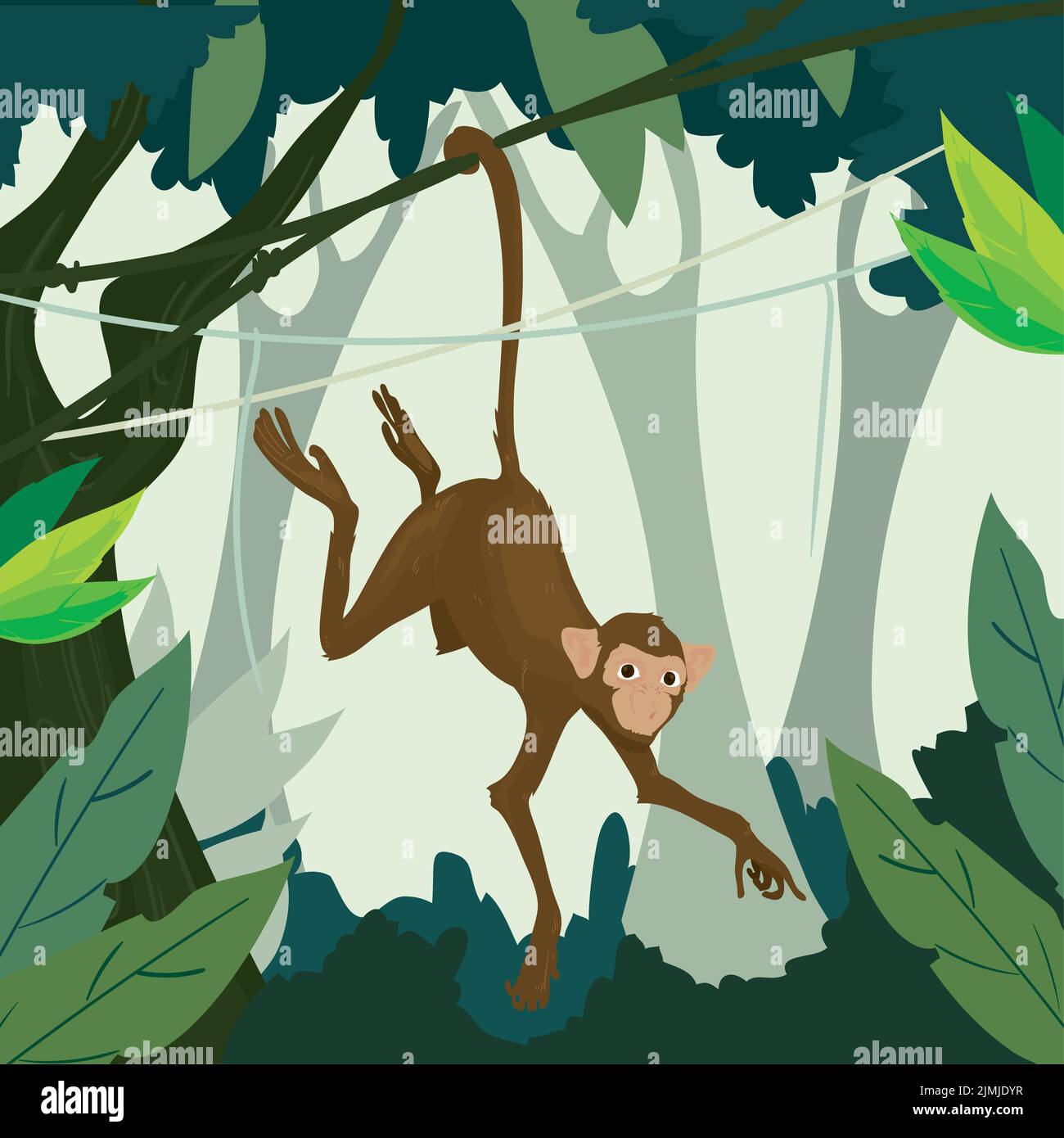 colored chimpanzee poster Stock Vector Image & Art - Alamy