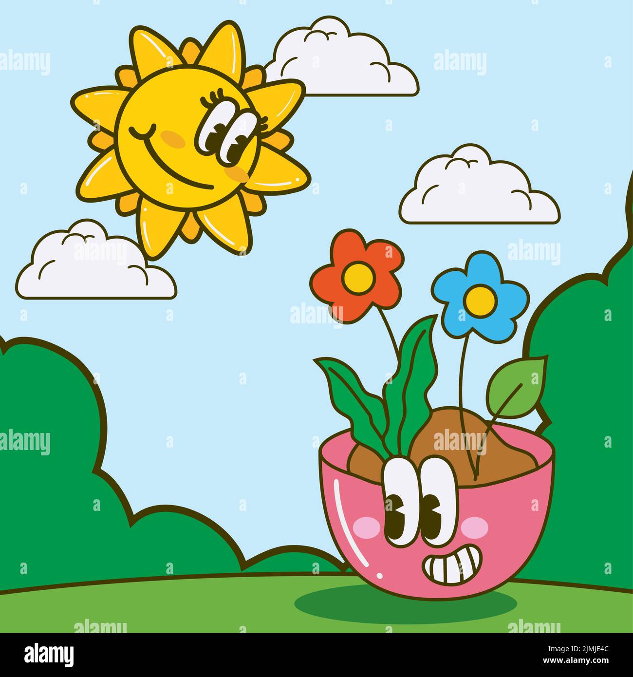 cartoon park poster Stock Vector Image & Art - Alamy