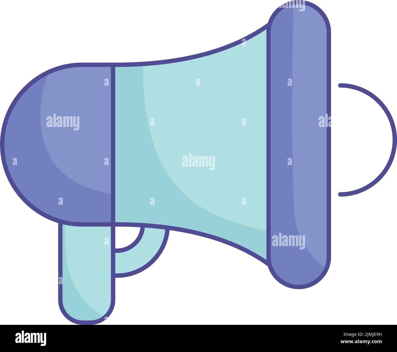 blue megaphone design Stock Vector Image & Art - Alamy