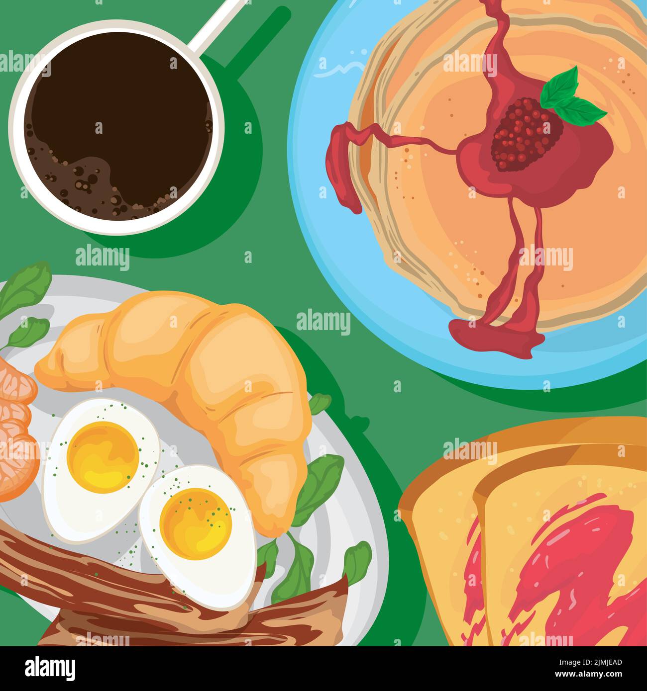 poster of breakfasts Stock Vector Image & Art - Alamy