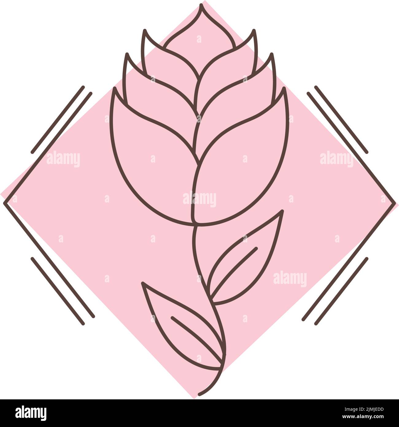 pink floral badge Stock Vector Image & Art - Alamy