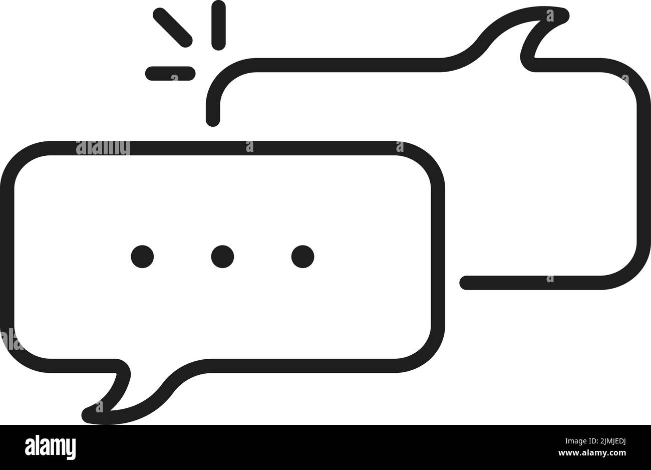 thin chat room linear popup icon Stock Vector Image & Art - Alamy