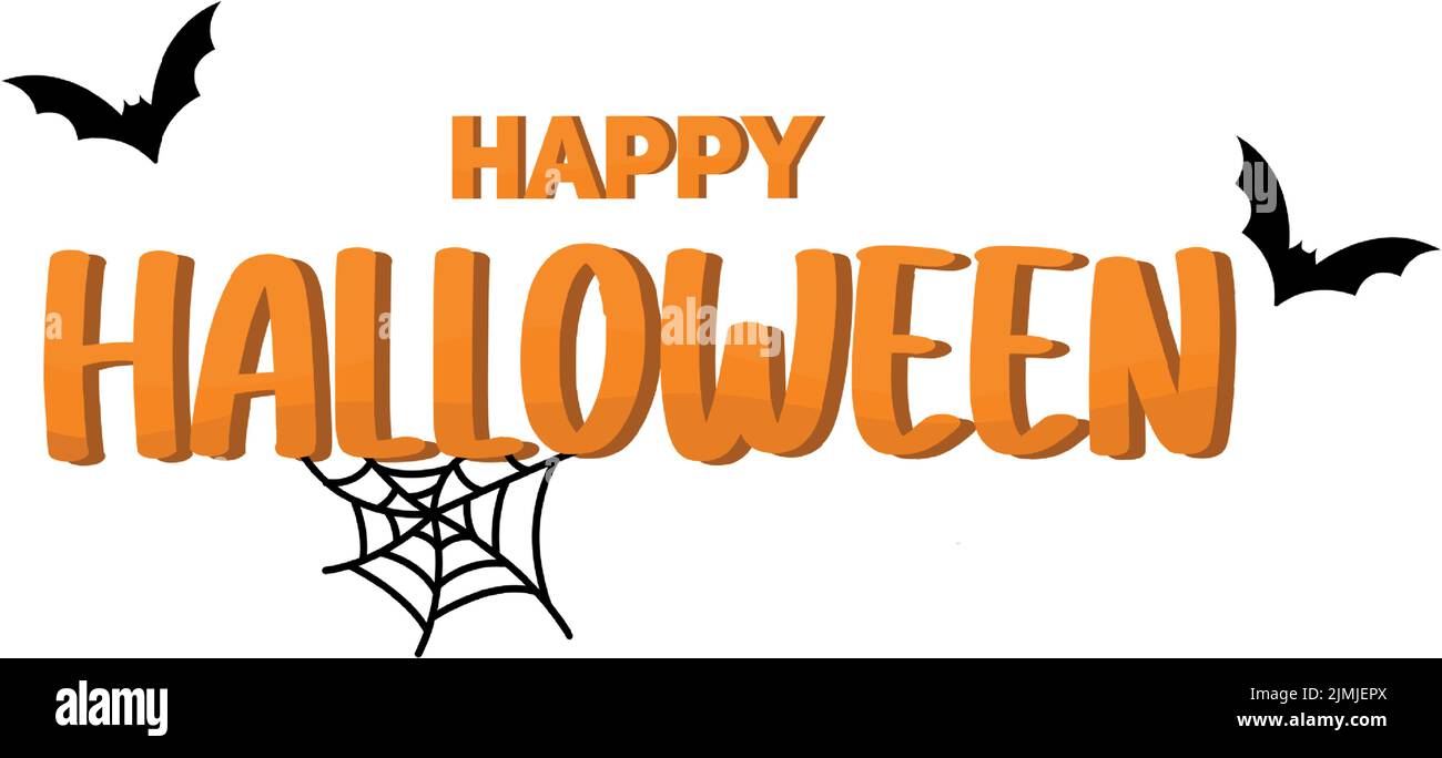 Congratulations on the holiday of the dead, happy Halloween - Vector ...