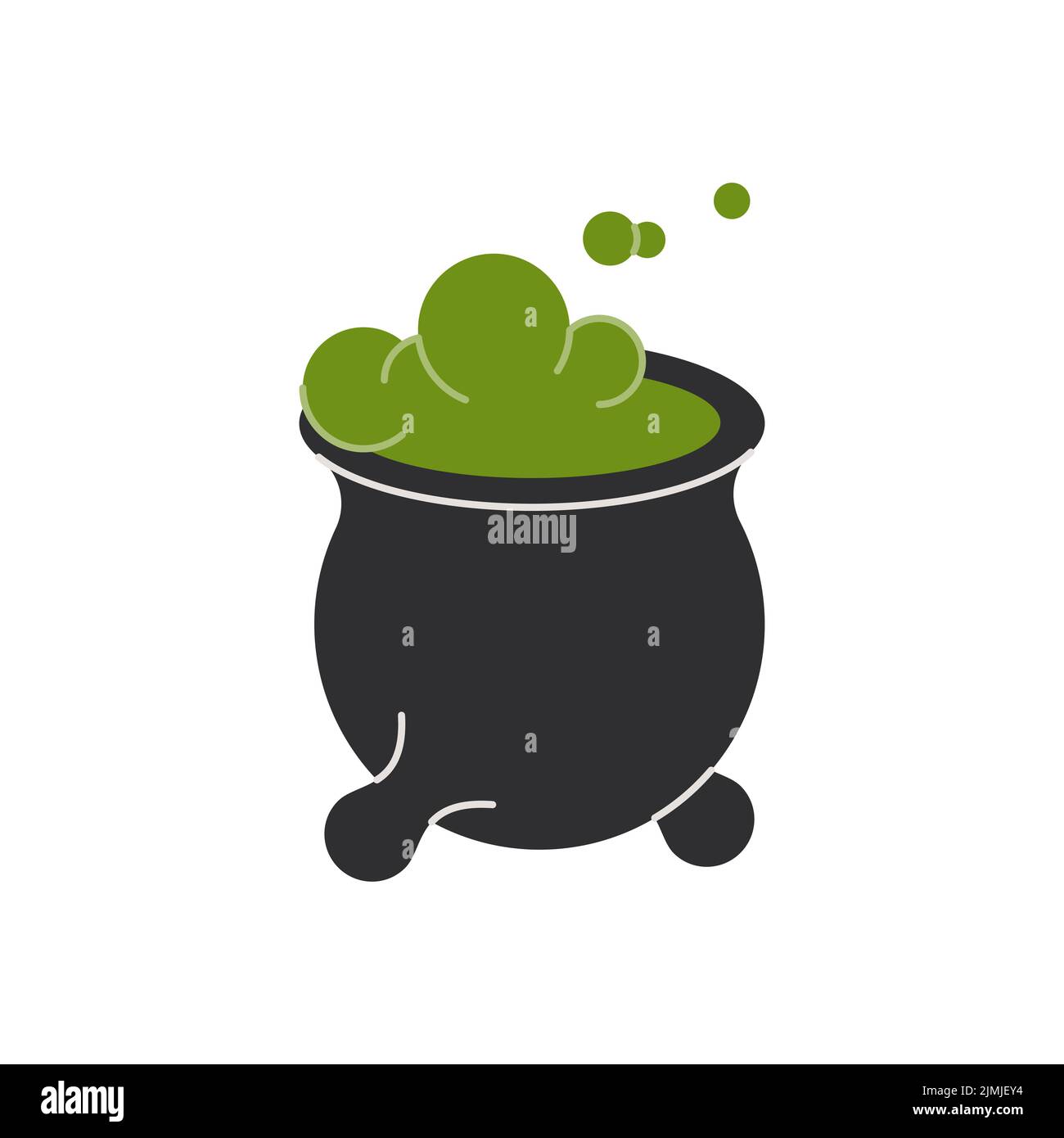 Boiler for Halloween greeting card and poster, party sign. Concept ...