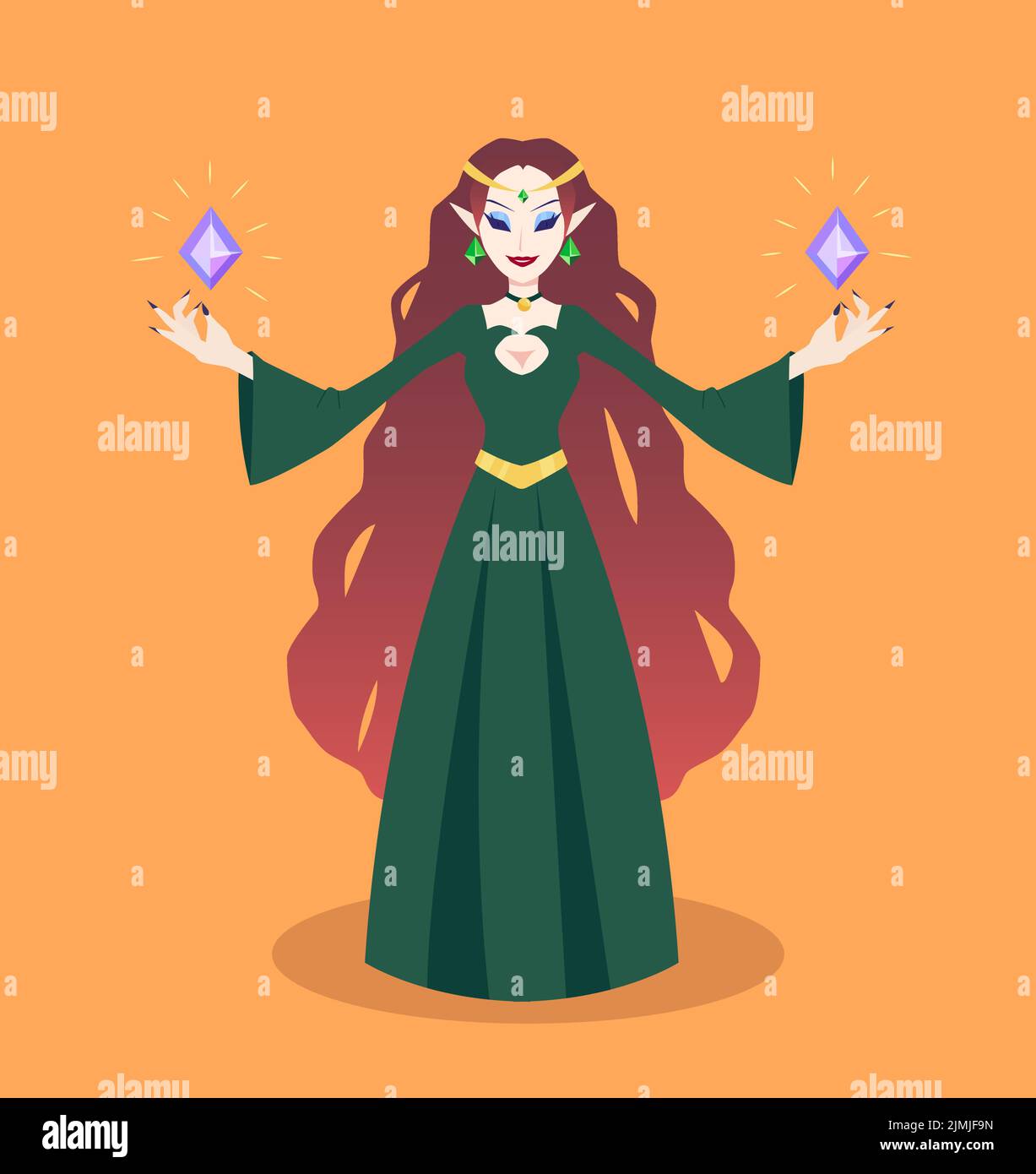 Woman vampire victorian Stock Vector Images - Alamy