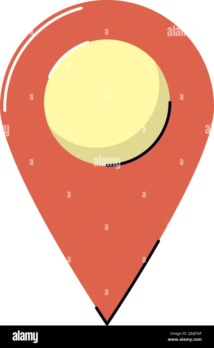 red location pin Stock Vector Image & Art - Alamy