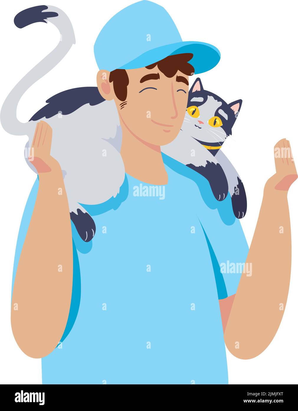 Handsome feline Stock Vector Images - Alamy