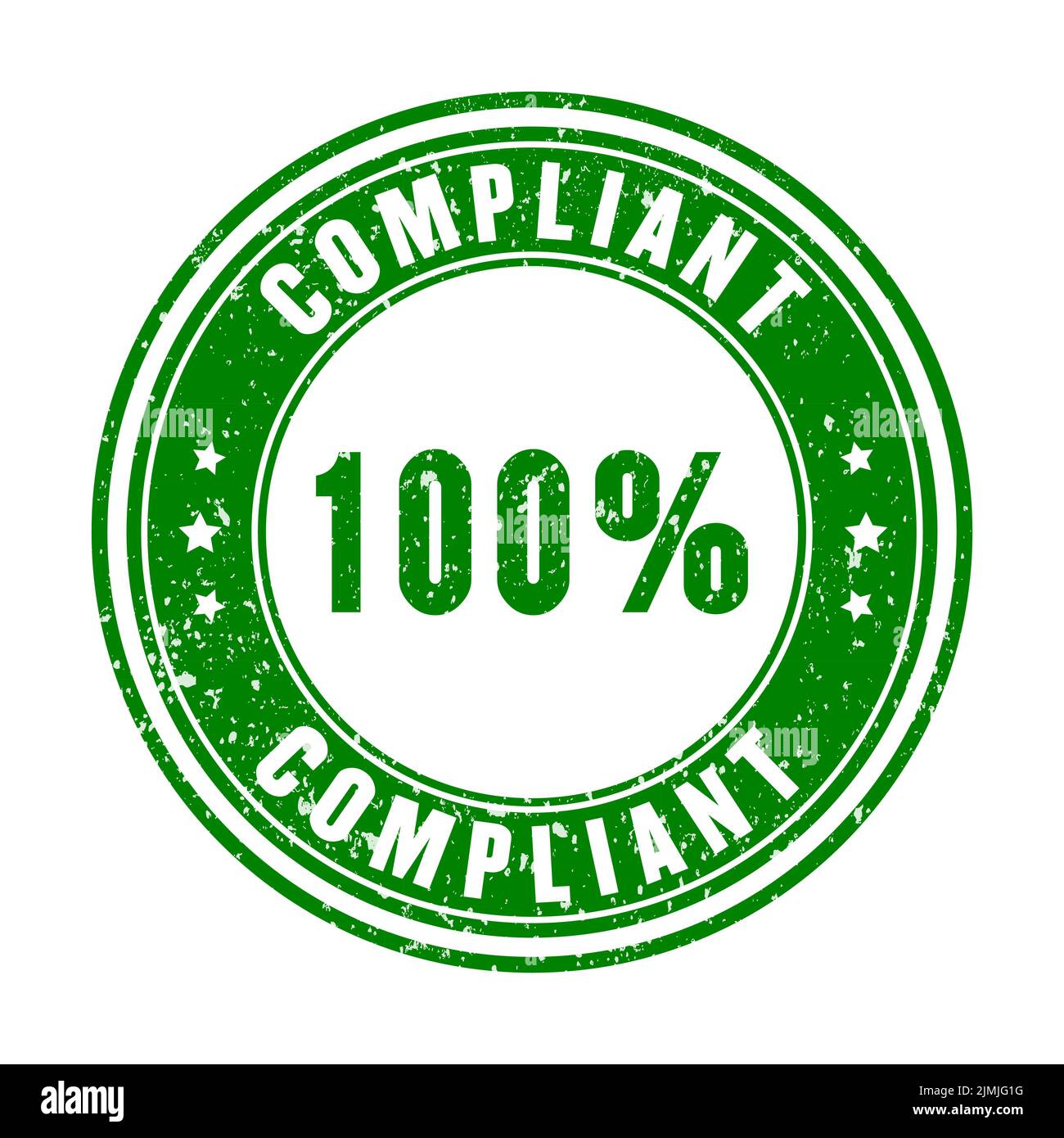 Compliant green ink stamp vector illustration isolated on white ...