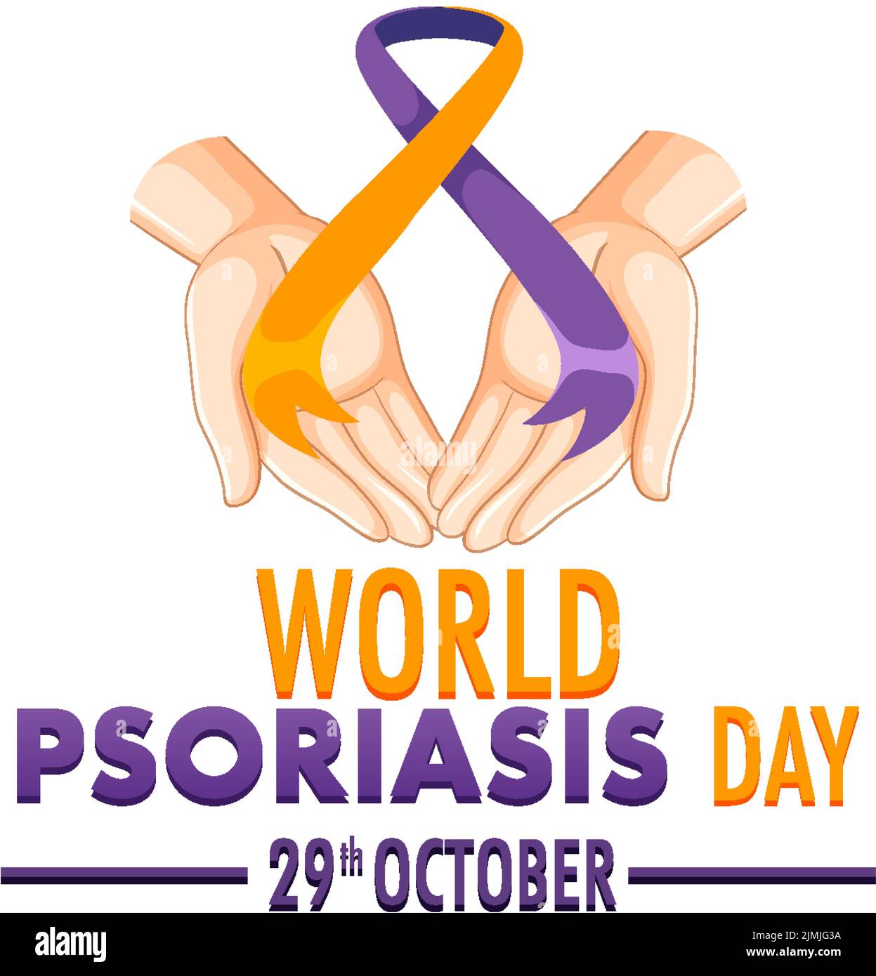 World Psoriasis Day Banner Design illustration Stock Vector Image & Art ...