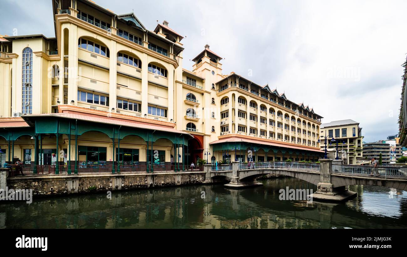 MAURITIUS- PORT LOUIS, 2020, March, 10th, City view of the old town ...
