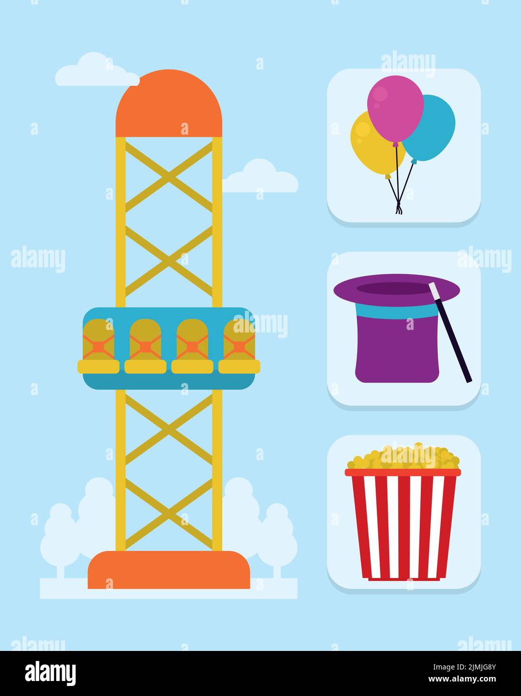 Carnival circus design pop hi-res stock photography and images - Alamy