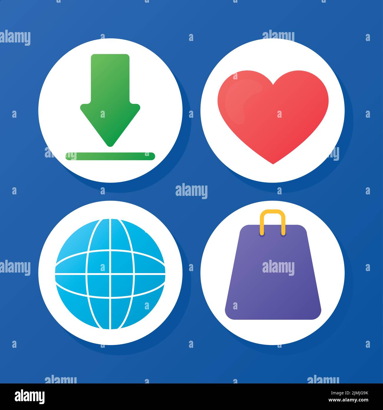 app icon set Stock Vector Image & Art - Alamy