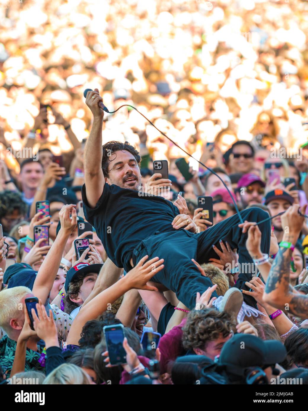 Local Natives perform at the Lands End Stage during the Outside Lands ...