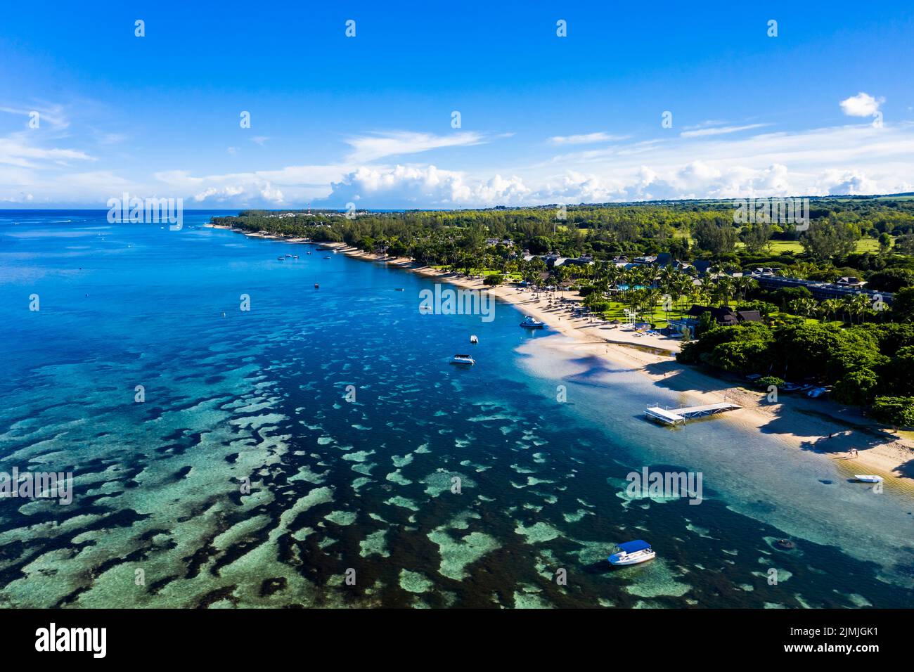 The place Flic en Flac , Mauritius, Africa Stock Photo - Alamy