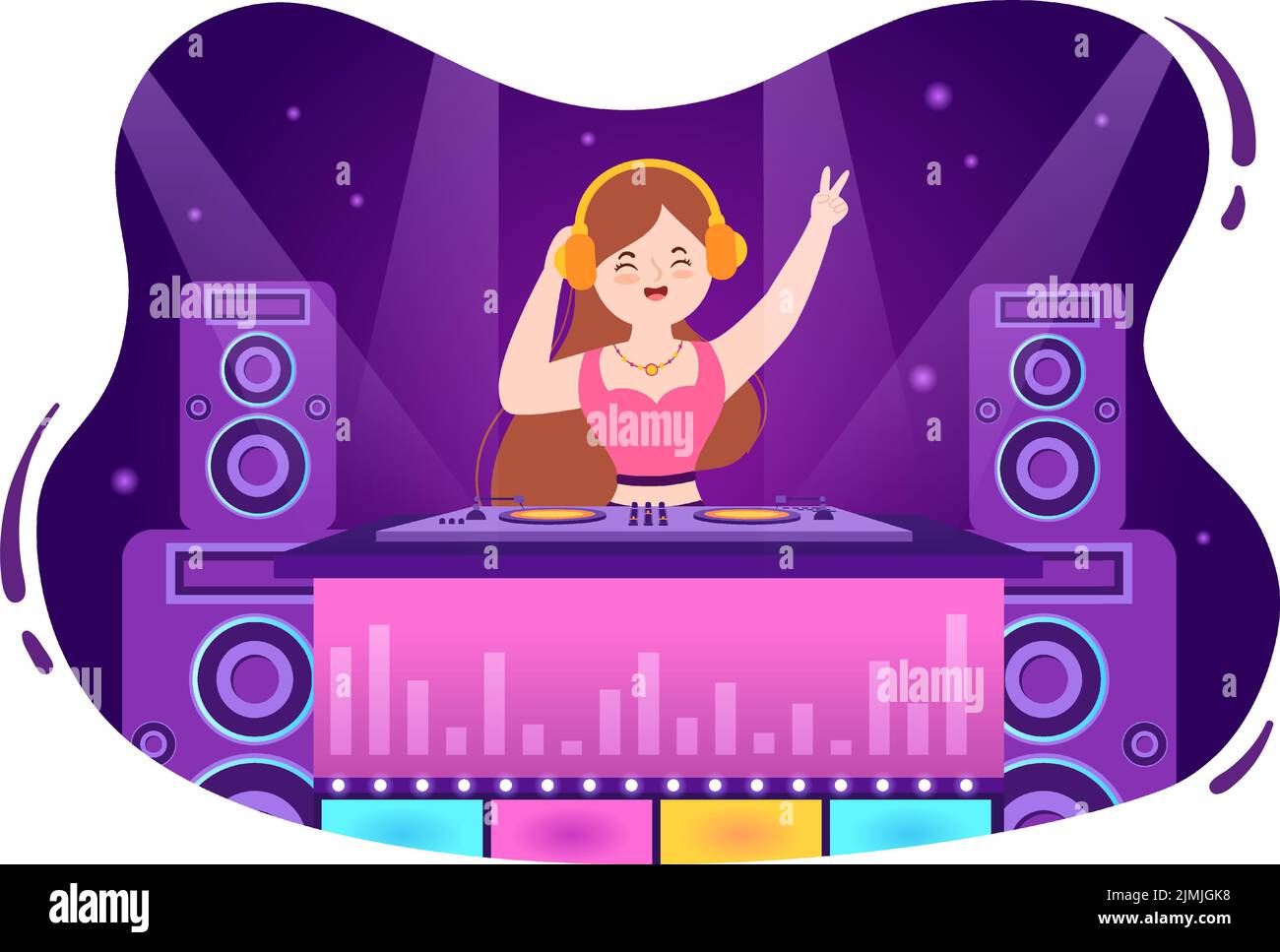 People in a nightclub Stock Vector Images - Alamy