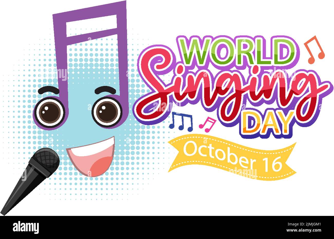 World Singing Day Banner Design illustration Stock Vector Image & Art ...