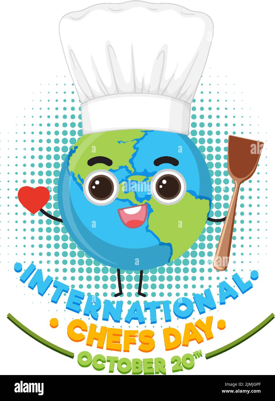 International Chef Day Poster Design illustration Stock Vector Image ...