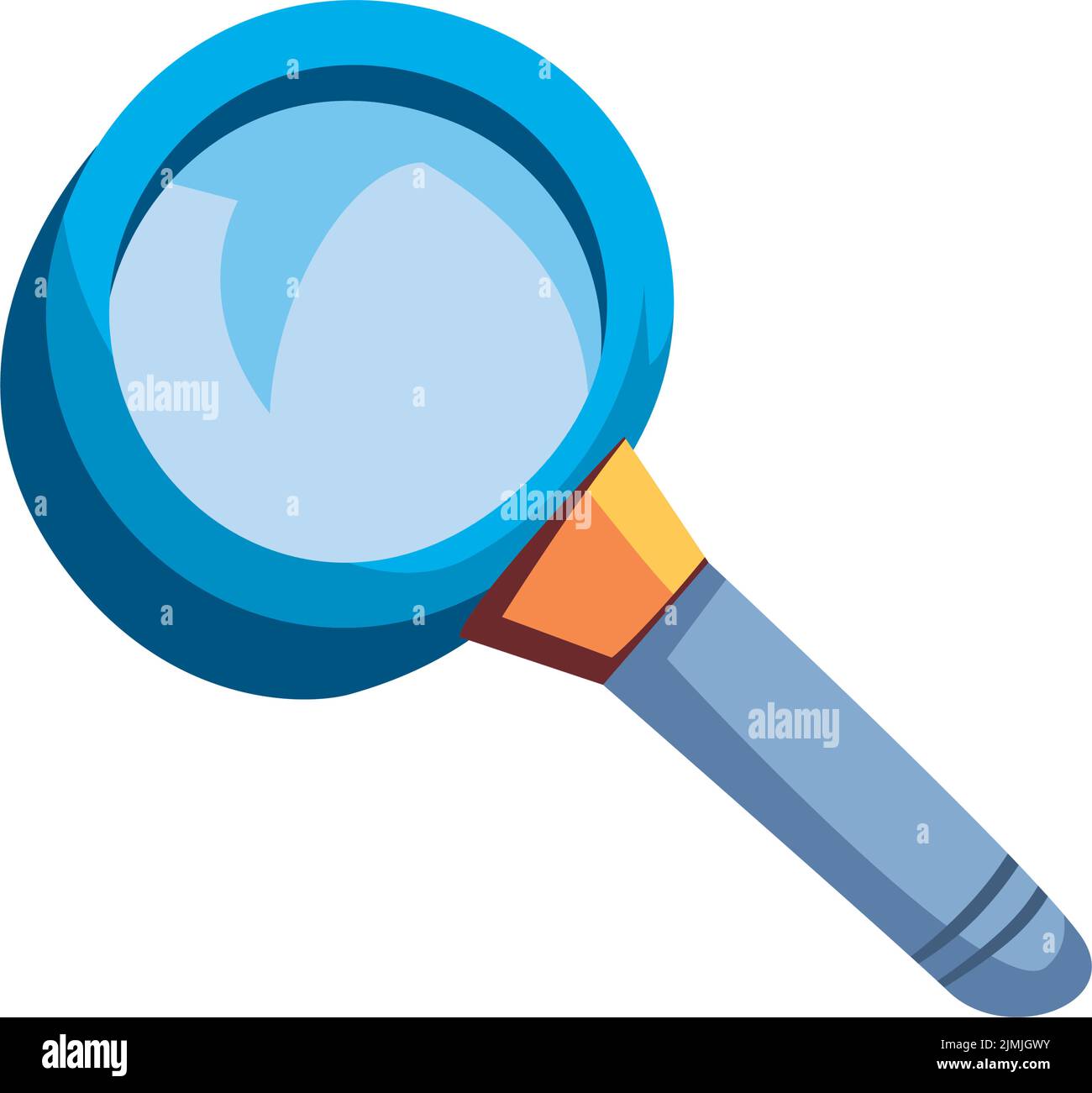 flat blue loupe Stock Vector Image & Art - Alamy