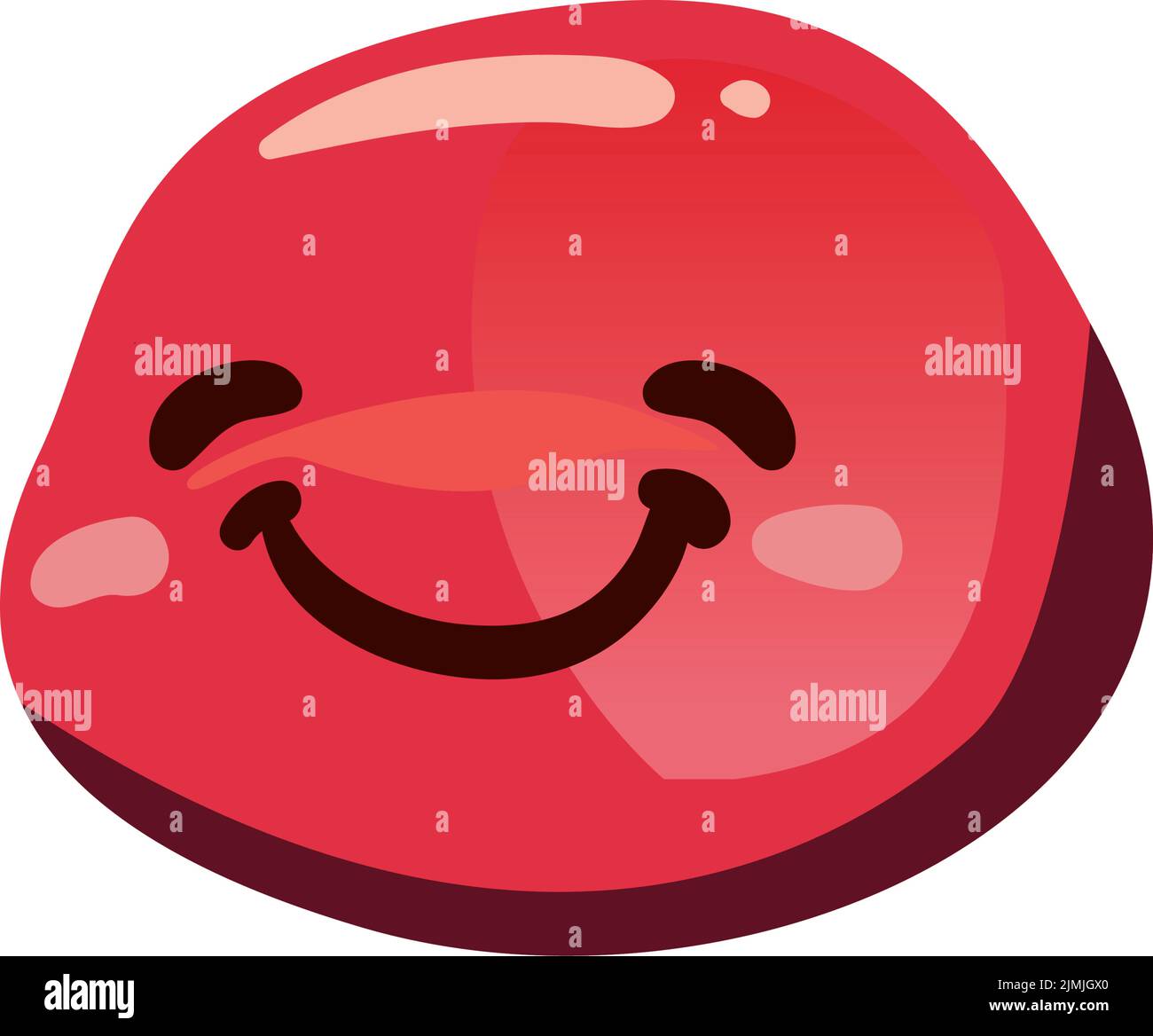 flat red smile emoji Stock Vector Image & Art - Alamy