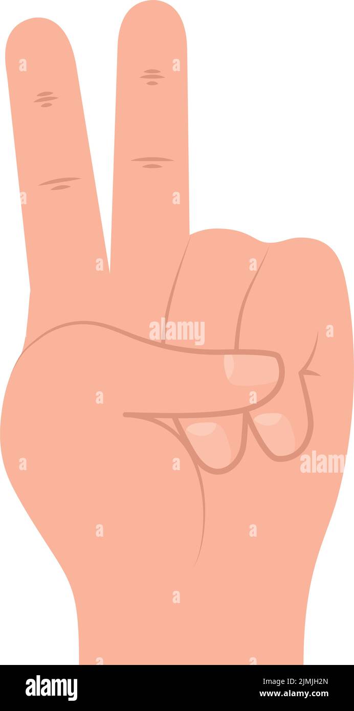 peace hand icon Stock Vector Image & Art - Alamy
