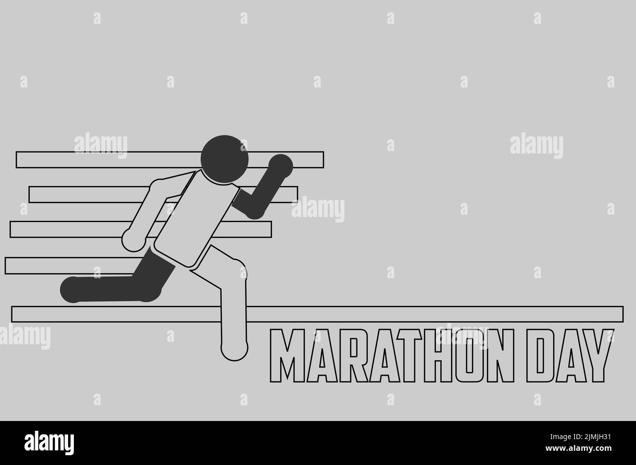 marathon day banner icon good for icon of marathon day Stock Photo - Alamy