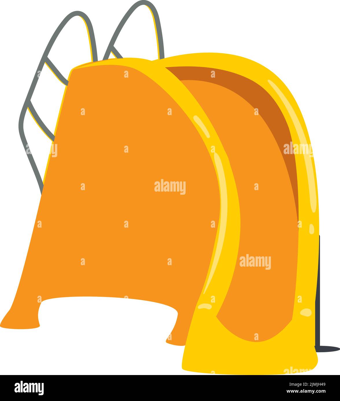 flat yellow water park slide Stock Vector Image & Art - Alamy