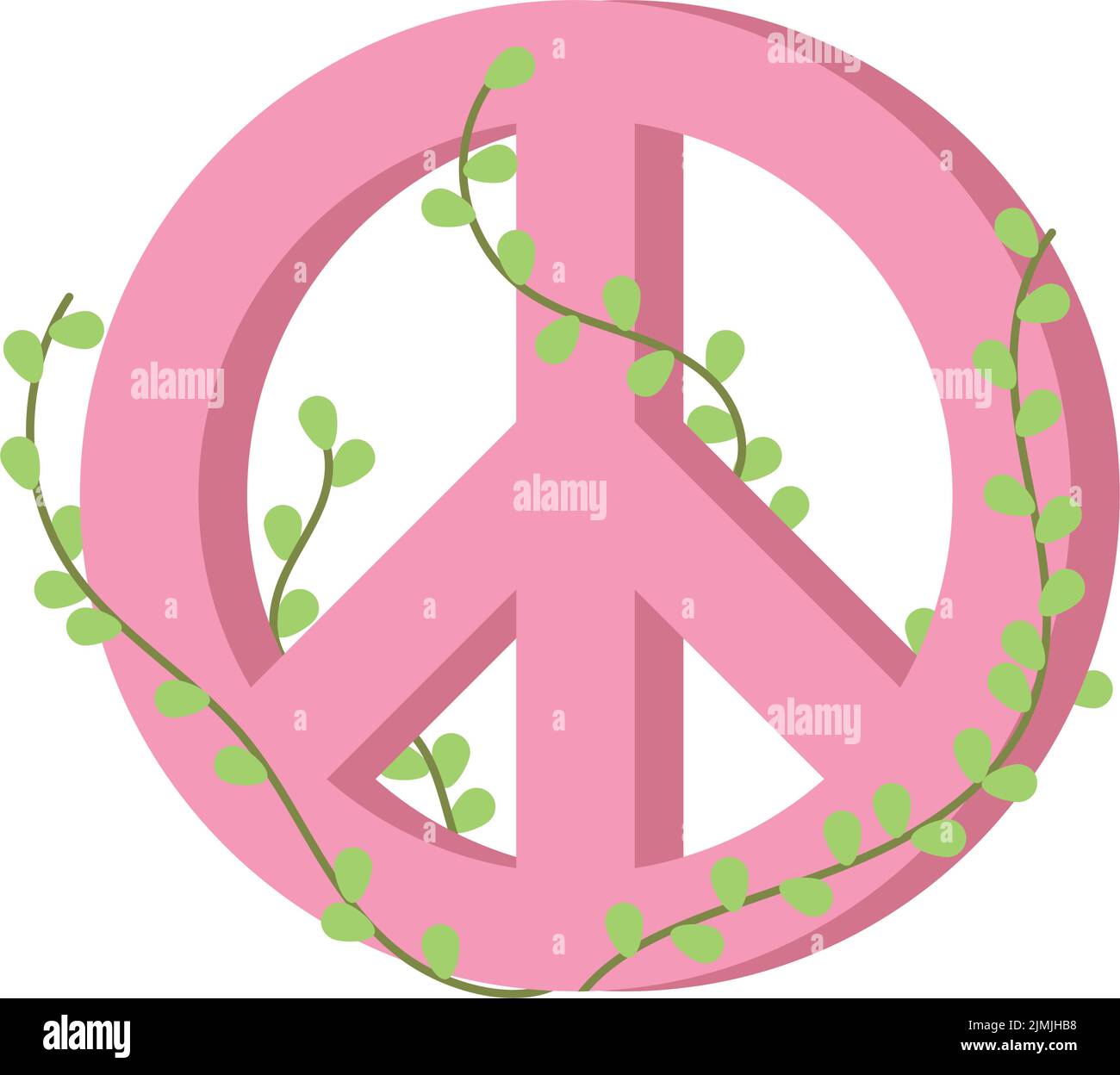 pink peace symbol Stock Vector Image & Art - Alamy