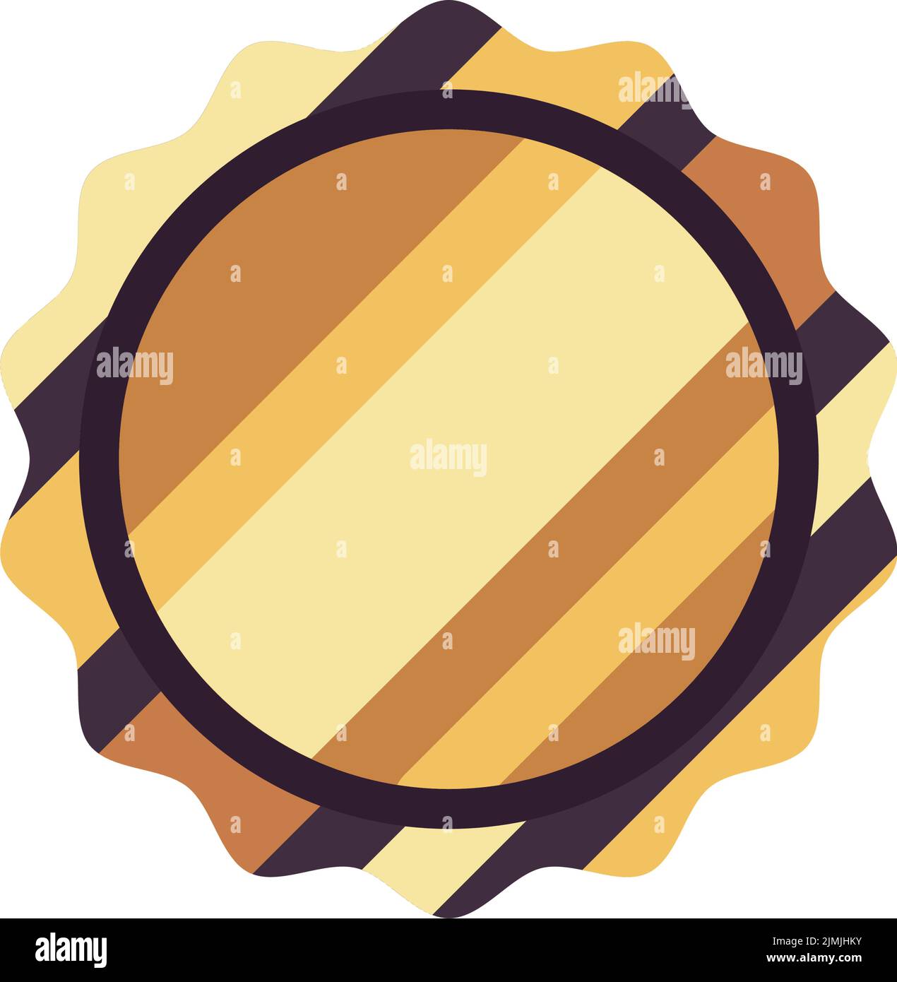 flat golden stamp Stock Vector Image & Art - Alamy