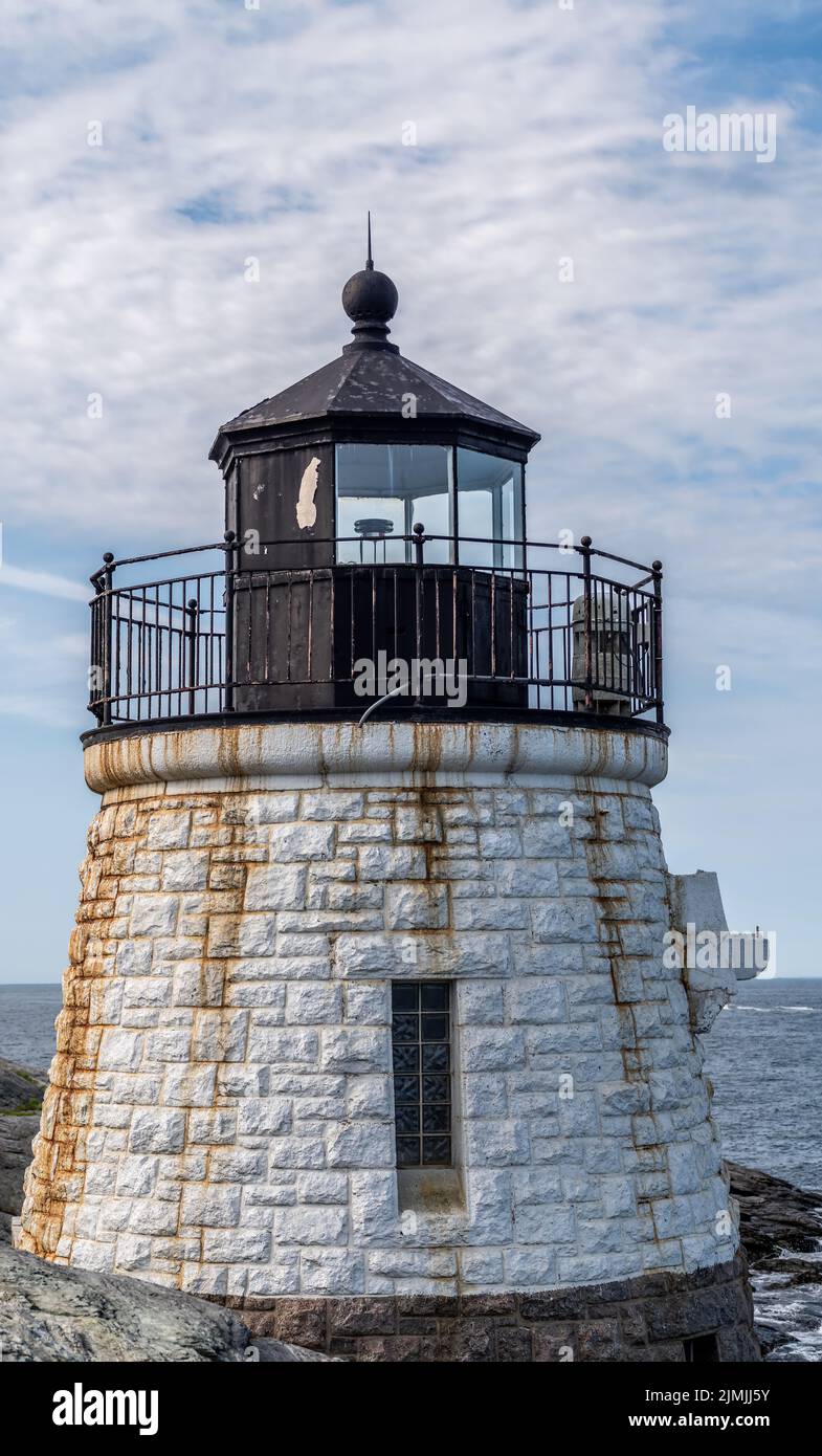 Castle hill lighthouse in newport rhode island Stock Photo - Alamy