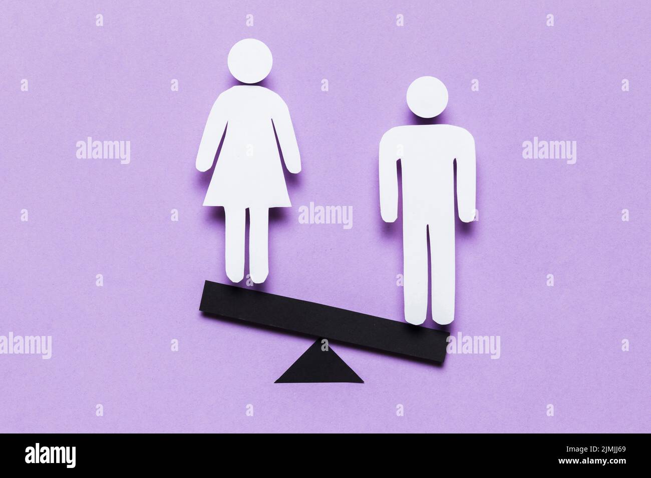 Finding balance genders Stock Photo - Alamy