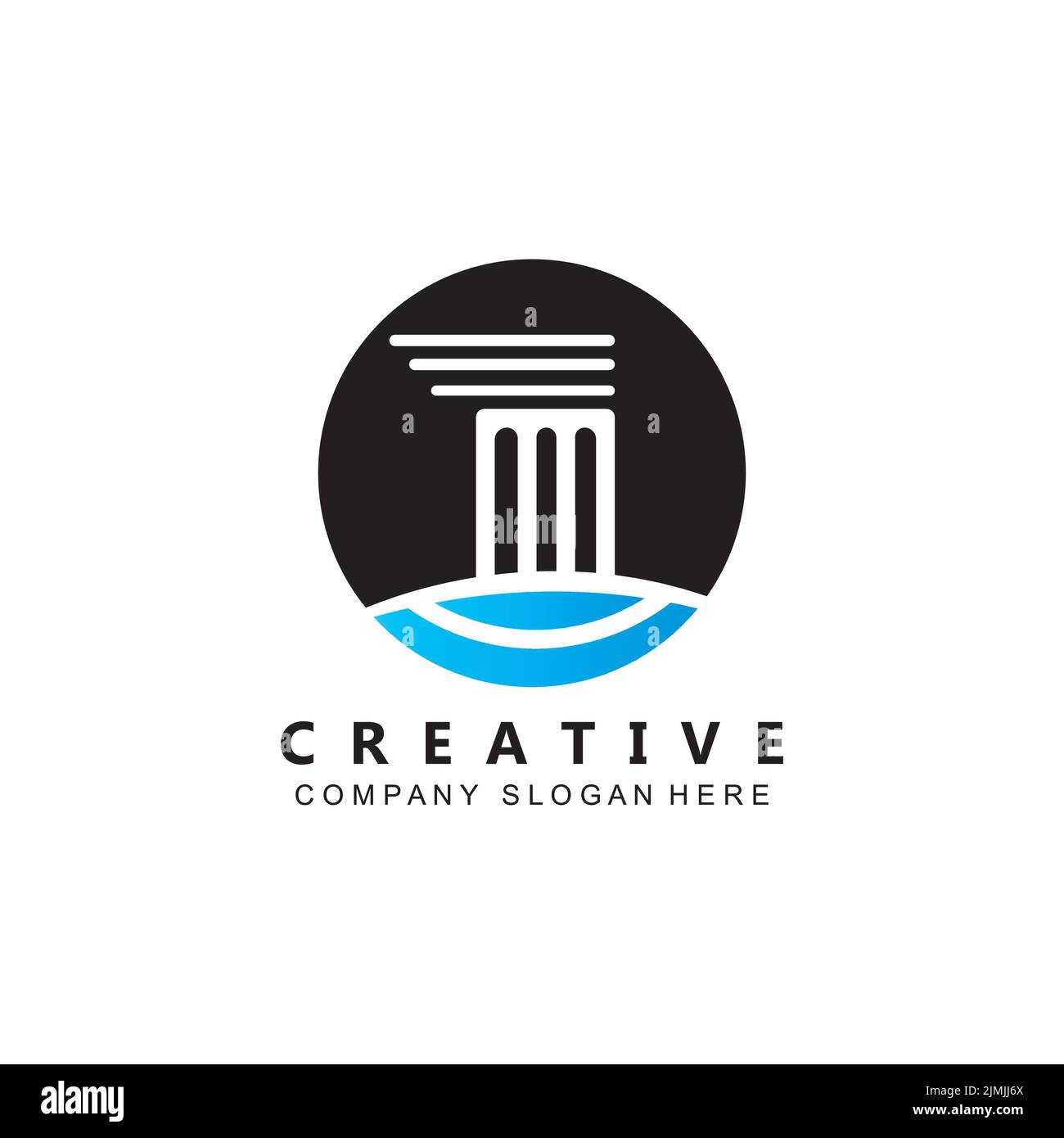 Elegant stone columns Stock Vector Images - Alamy