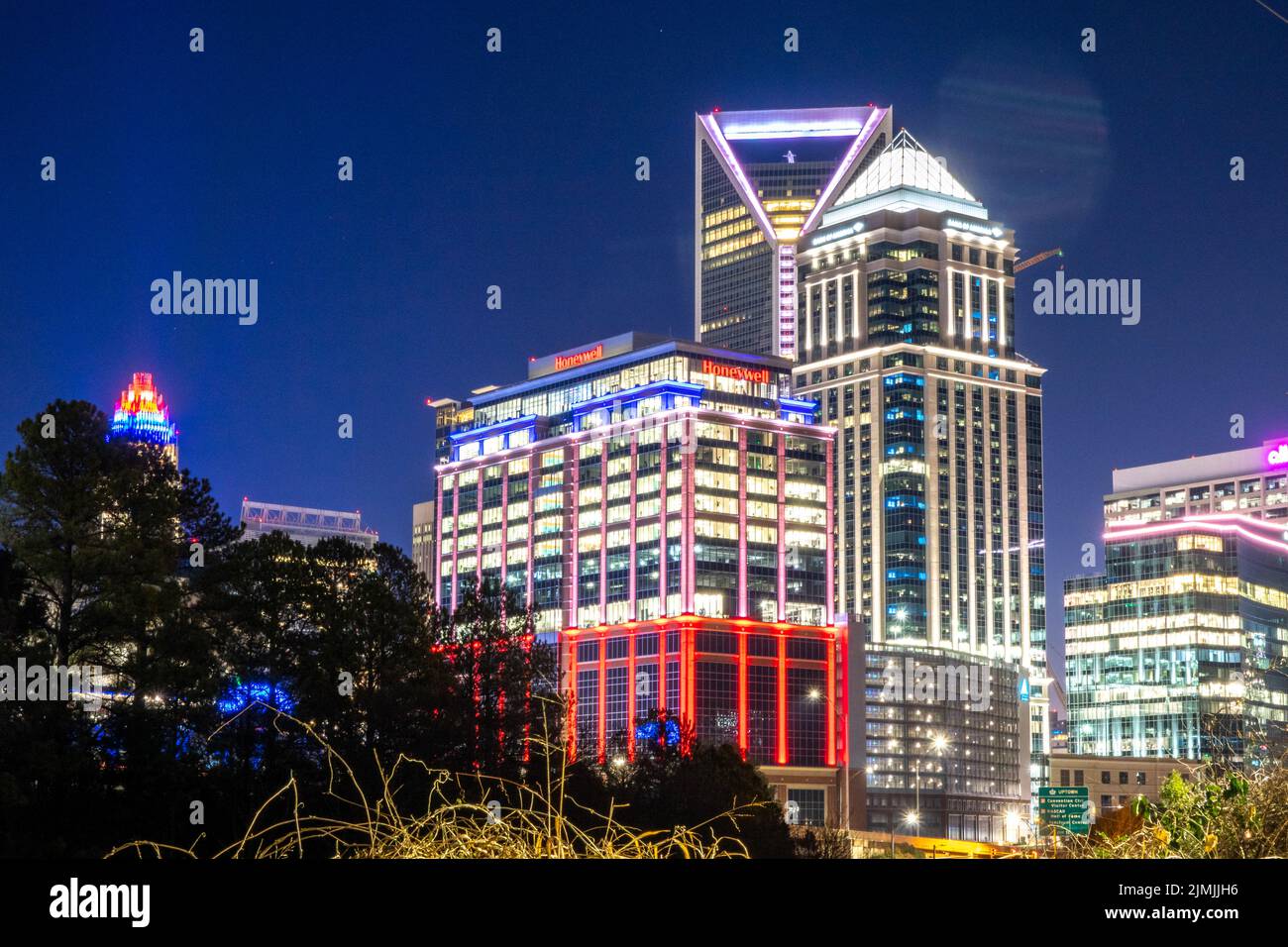 Downtown Charlotte North Carolina USA at Sunrise Stock Photo - Alamy