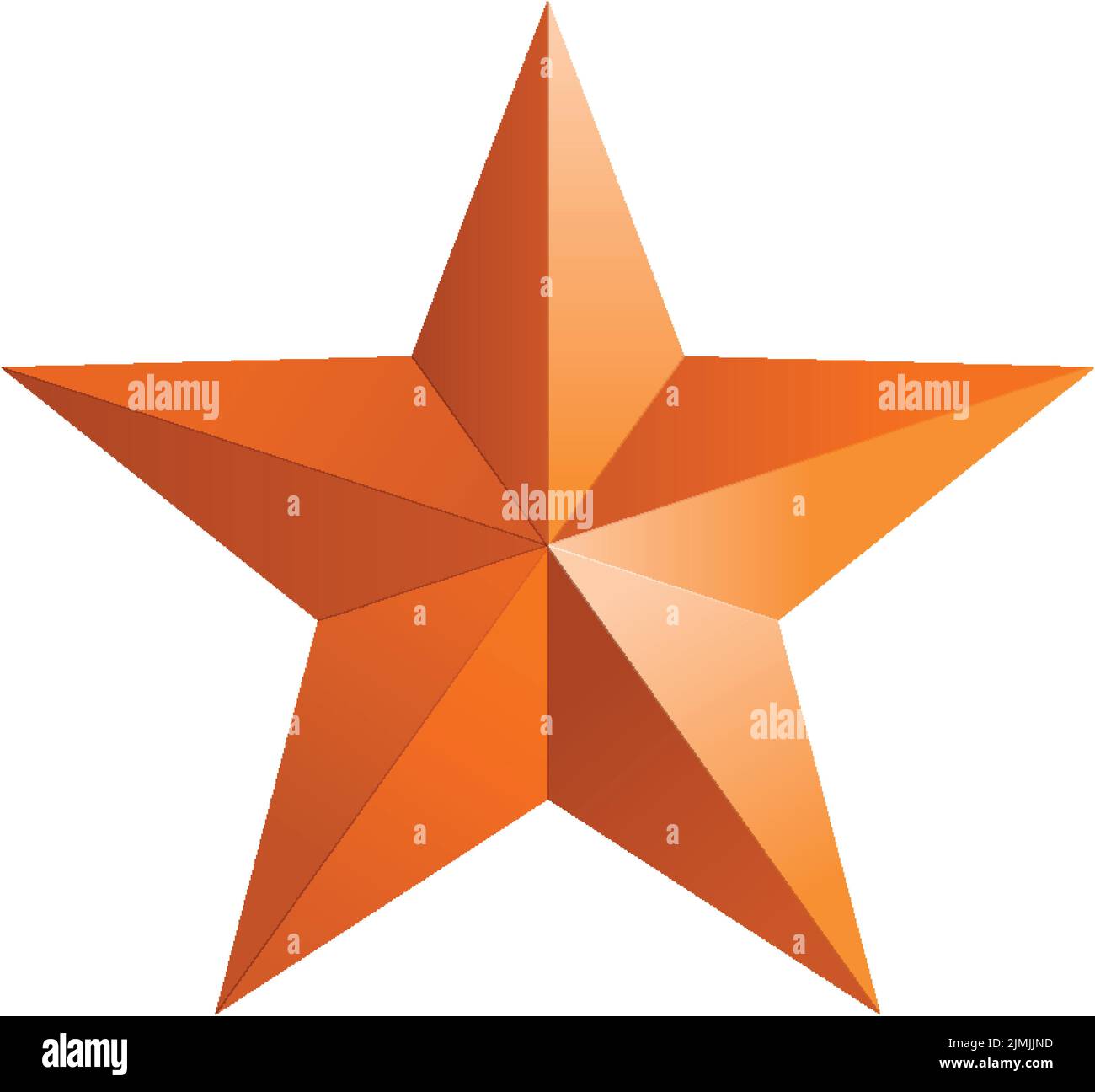 3D metal star isolated illustration Stock Vector Image & Art - Alamy