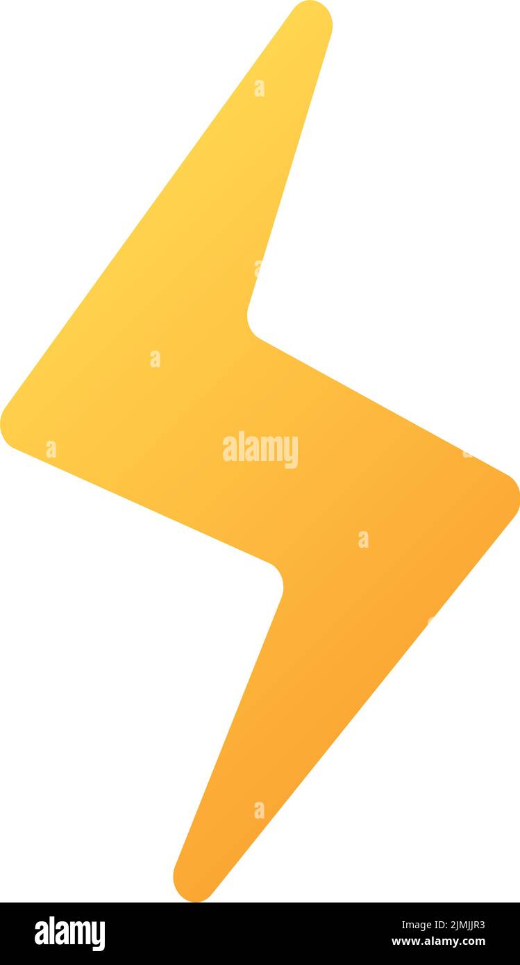 yellow thunder icon Stock Vector Image & Art - Alamy