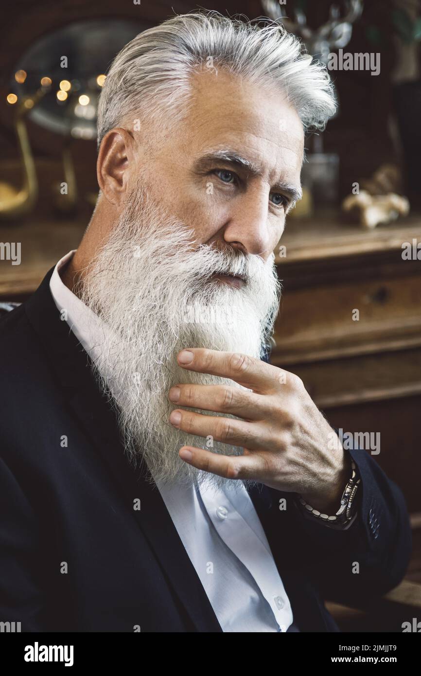 Handsome old man studio hi-res stock photography and images - Alamy