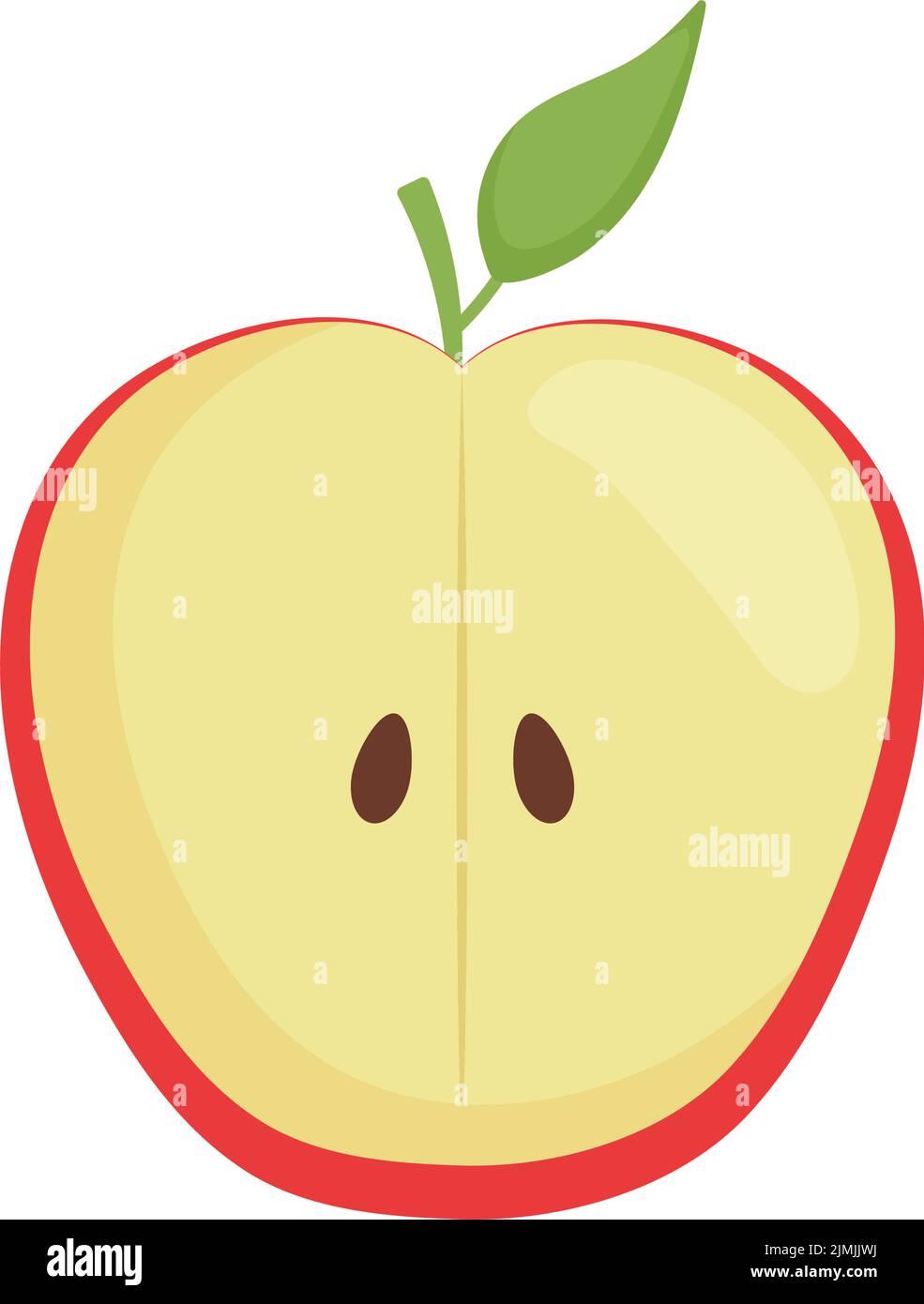 half apple icon Stock Vector Image & Art - Alamy