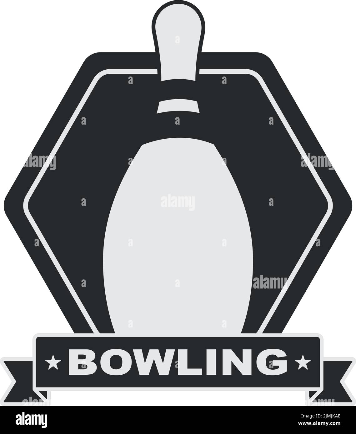 bowling badge icon Stock Vector Image & Art - Alamy