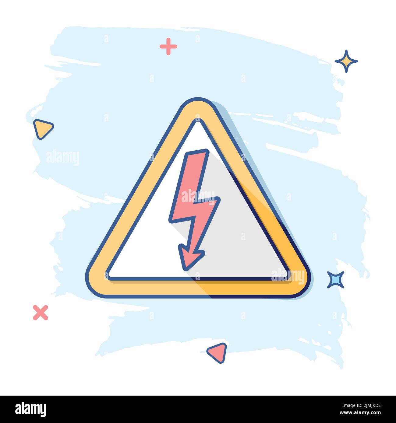Pictogram electrical danger Cut Out Stock Images & Pictures - Alamy
