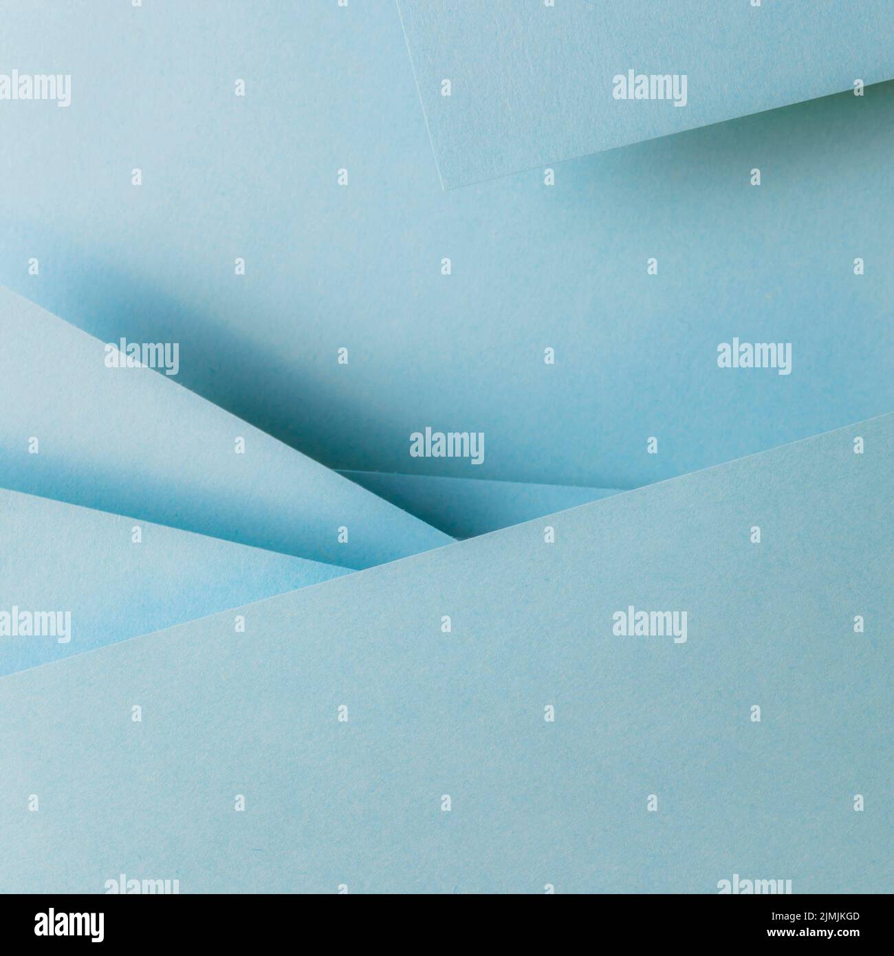 Blue color papers geometry composition banner background Stock Photo ...