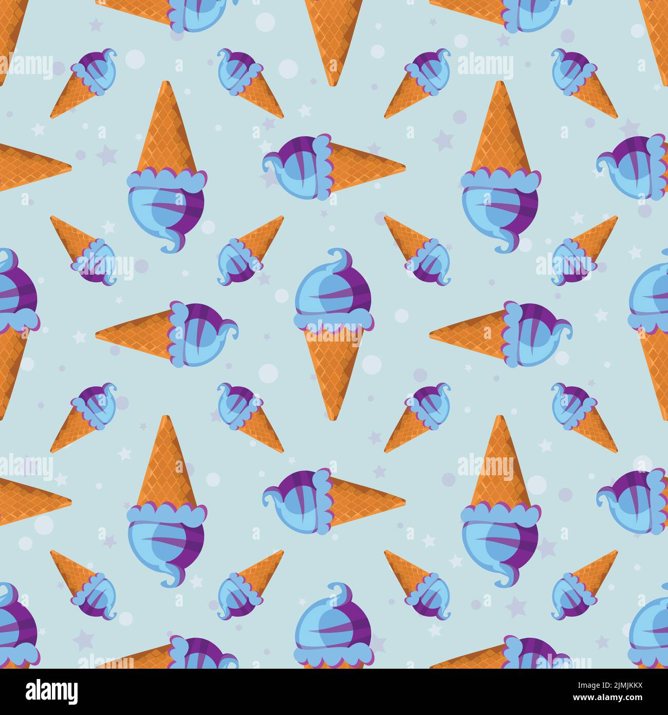 Fun ice cream pattern Stock Vector Images - Alamy