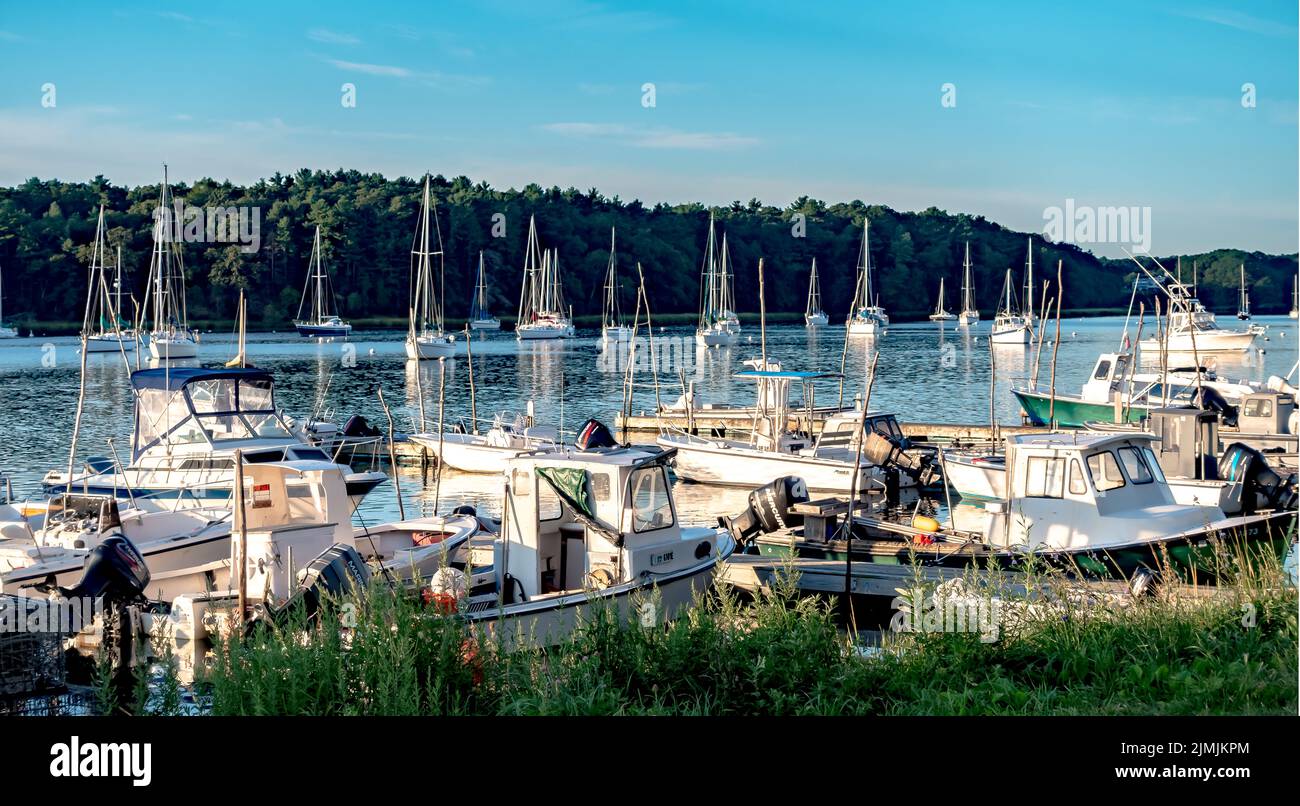 East greenwich rhode island waterfront scenes Stock Photo - Alamy