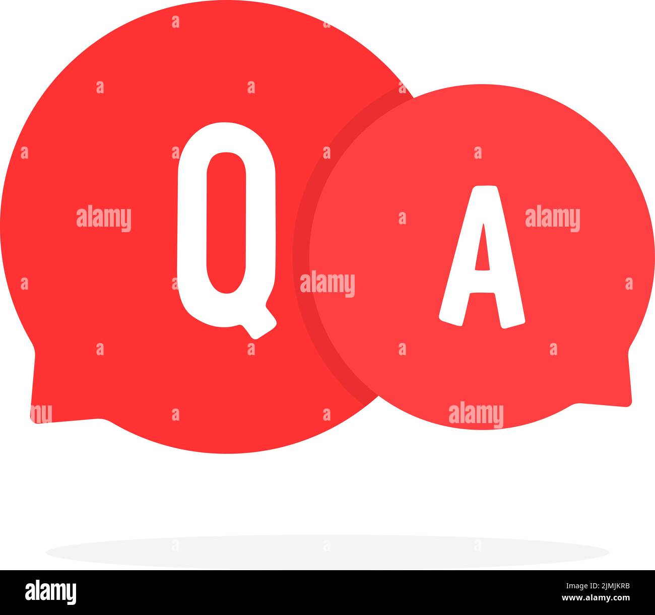 red cartoon bubble like question answer Stock Vector Image & Art - Alamy
