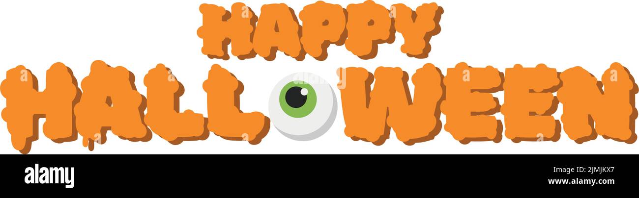 Congratulations on the holiday of the dead, happy Halloween - Vector ...