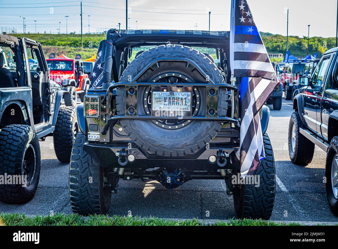 Pigeon Forge, TN - August 25, 2017: Modified Off Road Jeep Wrangler JK ...
